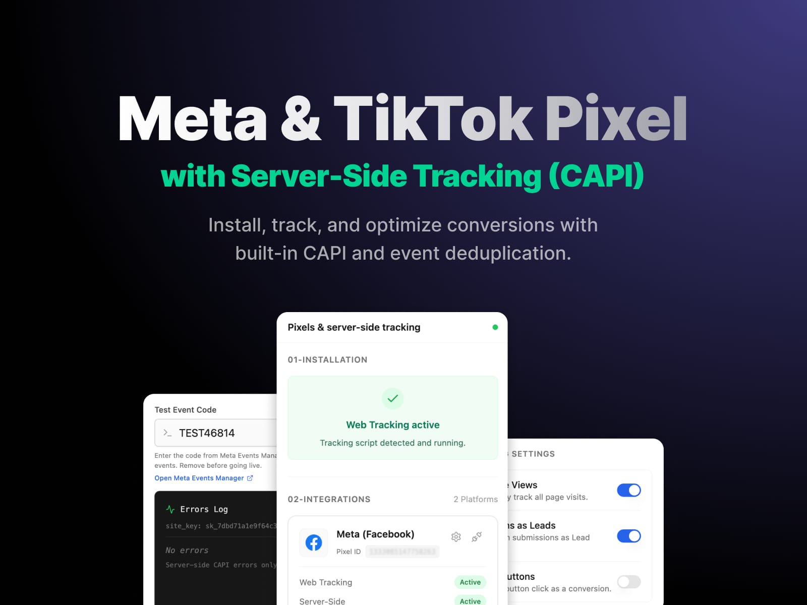 Pixelary - Conversion Tracking for Meta & TikTok — Plugin for Framer